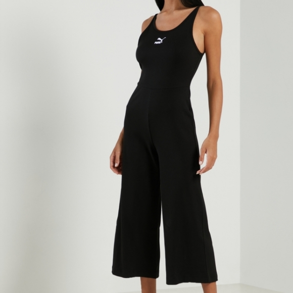 Puma | Pants & Jumpsuits | Puma Classics Ribbed Jumpsuit In Black L ...
